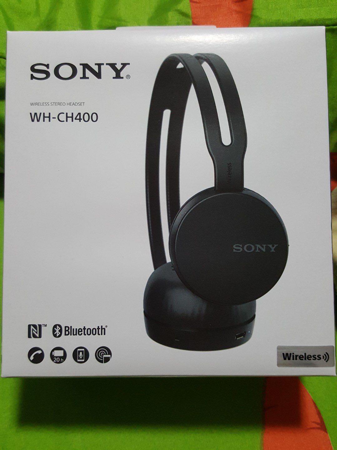 Sony WH-CH400 Bluetooth Wireless Headphone, Audio, Headphones ...