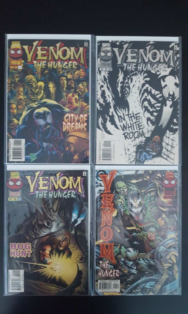Venom : The Hunger #1,#2,#3,#4 (1996) Complete Set Of 4, All Venom, All ...