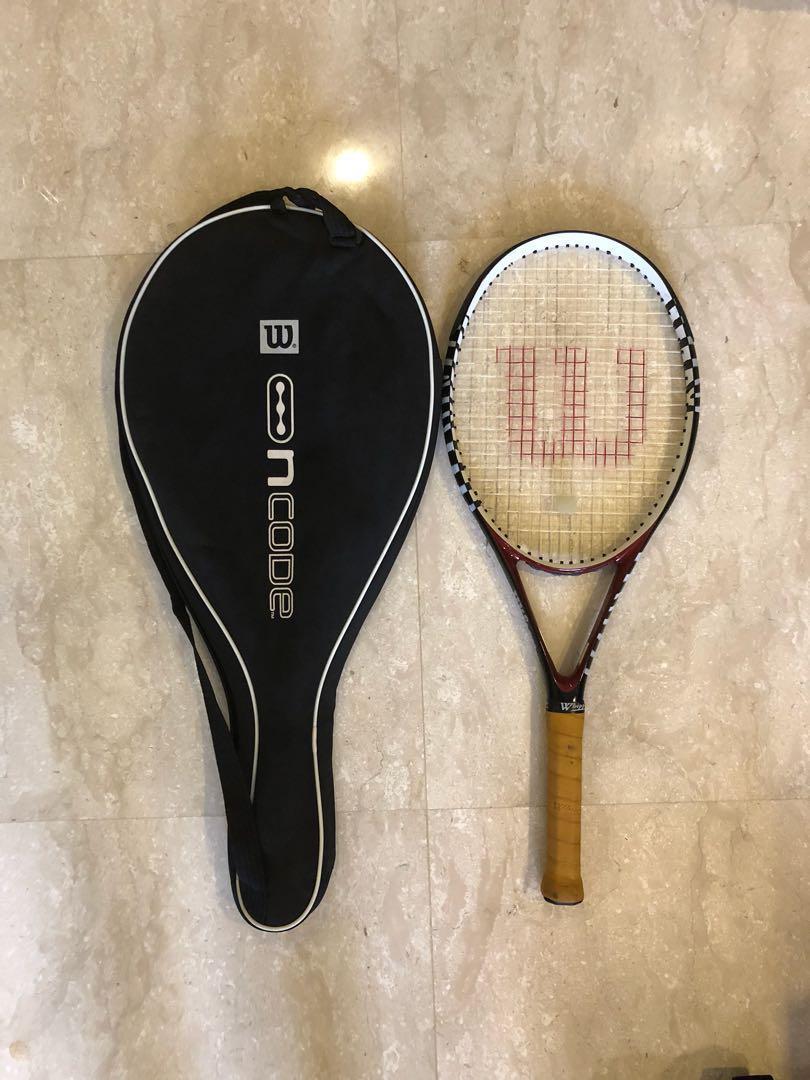 Wilson ncode tennis racquet , Sports Equipment, Sports & Games, Racket ...