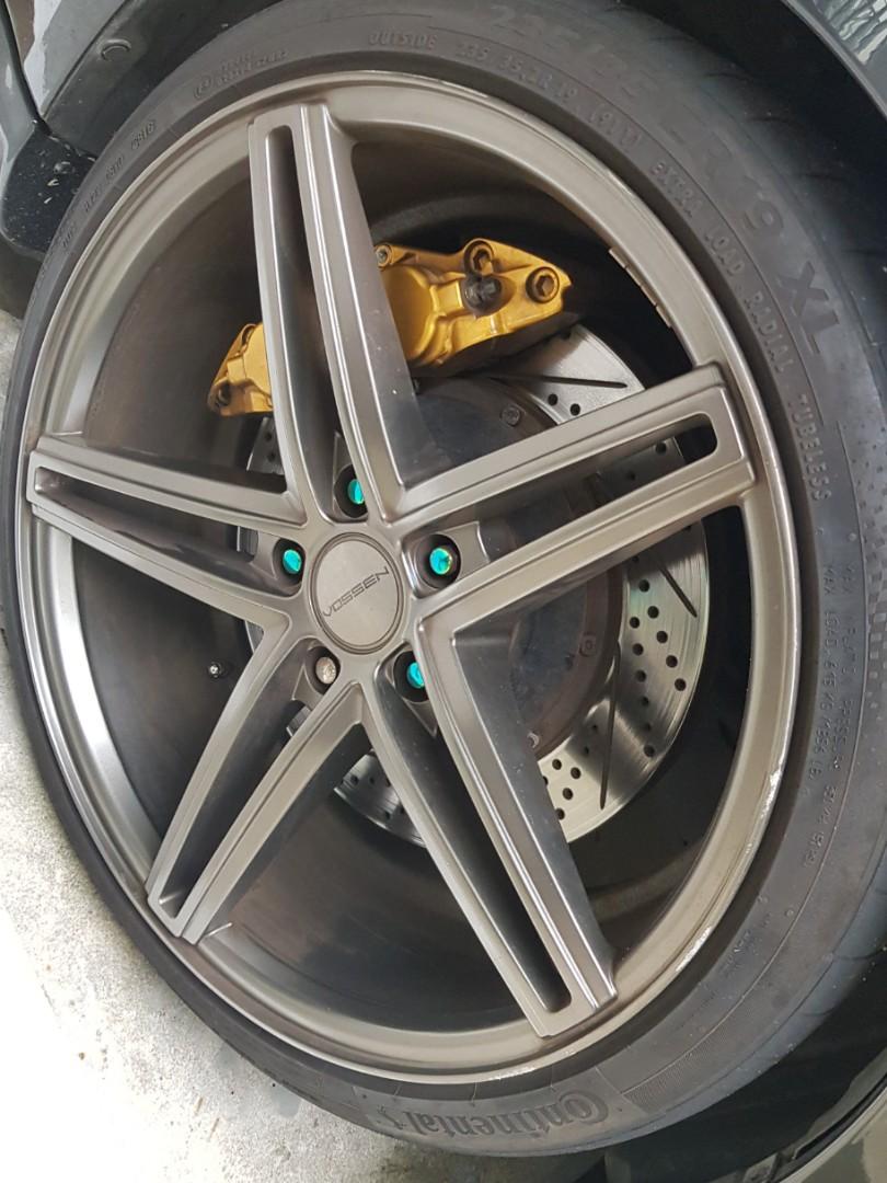 19" staggered rims 5x114.3 with tyres, Car Accessories, Tyres & Rims on ...