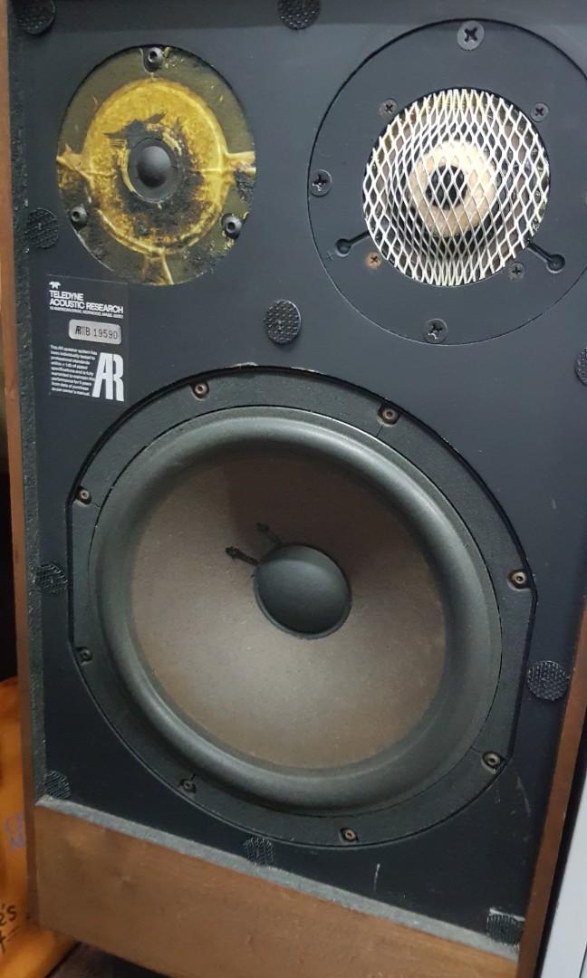 Acoustic Research AR11B vintage speakers, 音響器材, 可攜式音響設備 - Carousell