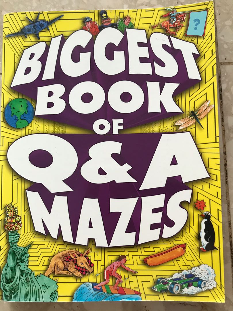 Biggest book of Q&A mazes, Hobbies & Toys, Books & Magazines, Children ...