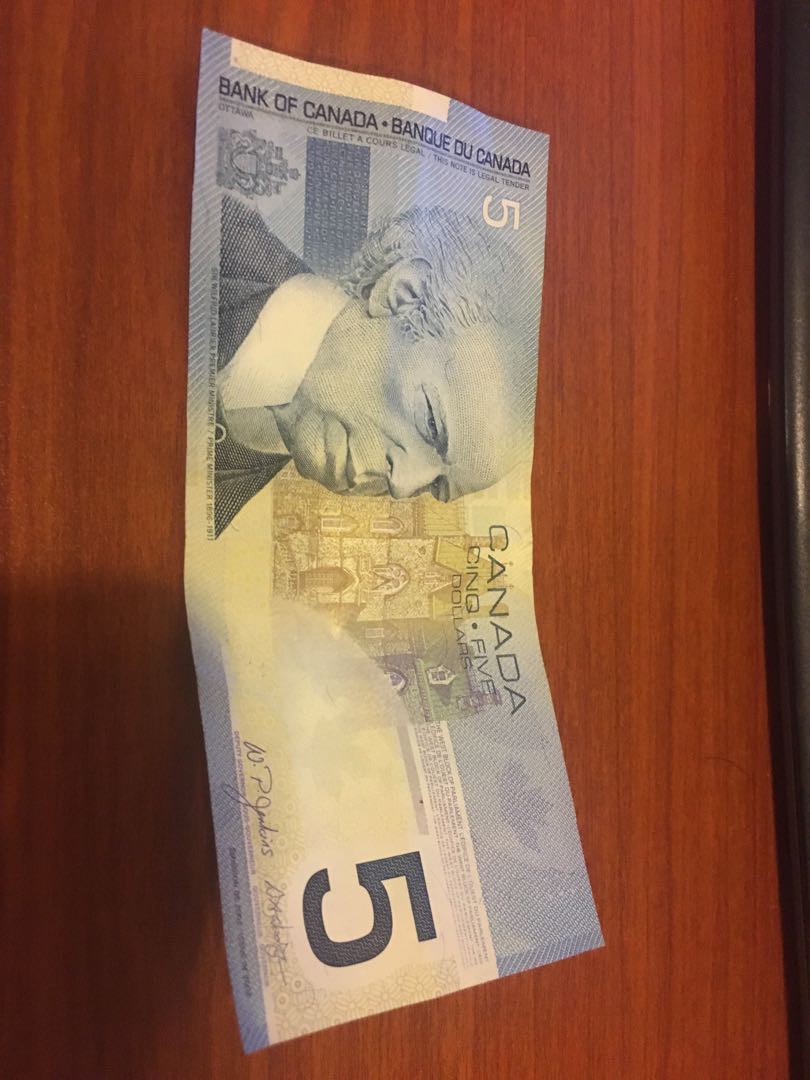 Canada Journey Series 5 Dollar Note, Hobbies & Toys, Collectibles ...