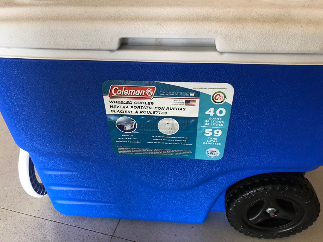 Coleman Wheeled Cooler Box, Everything Else on Carousell