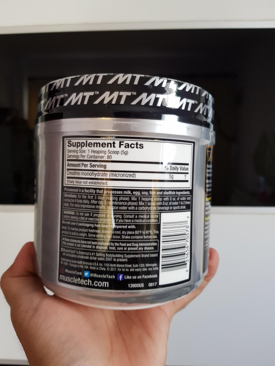 Essential Series Platinum 100% Creatine (400 g), Health & Nutrition ...