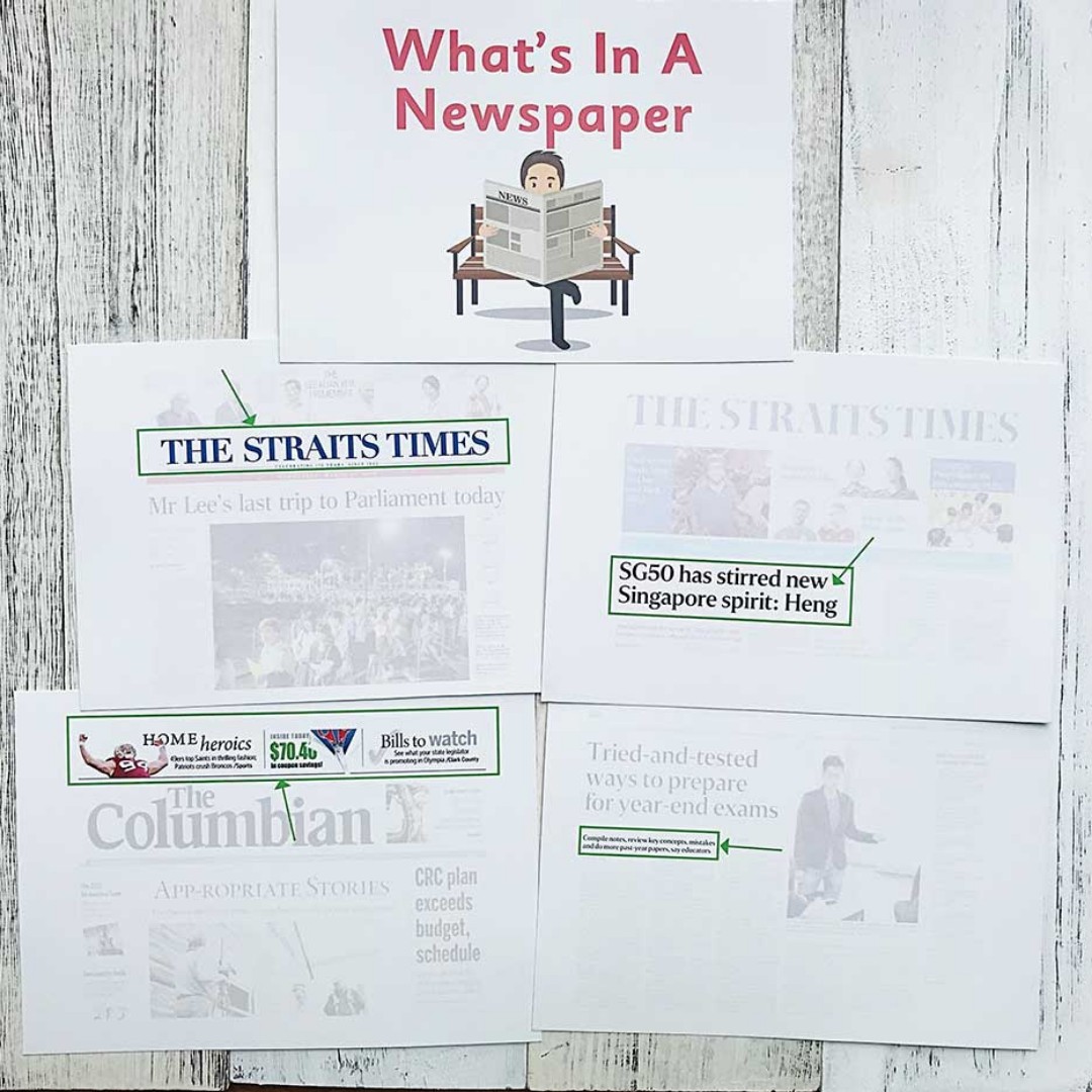 Flashcards What's In A Newspapers (HEGURU, SHICHIDA, RIGHT BRAIN ...