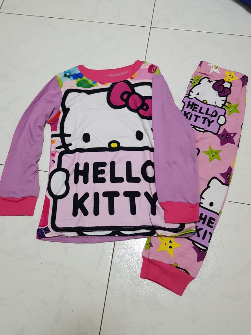 Hello Kitty Pyjamas, Babies & Kids, Babies & Kids Fashion on Carousell
