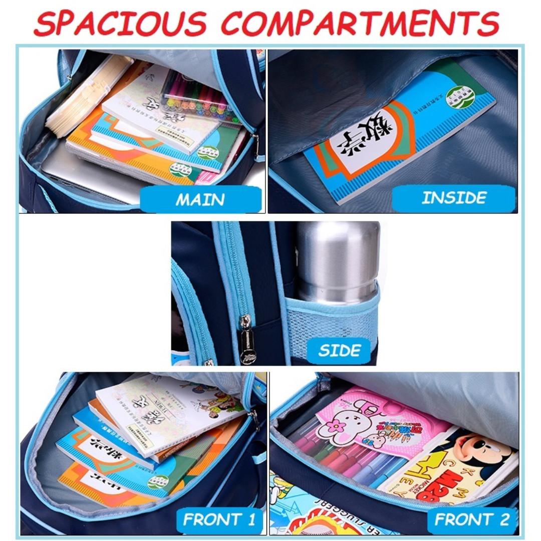 Girls Kids Trolley School Bag Cartoon Disney Mickey Mouse Stair ...