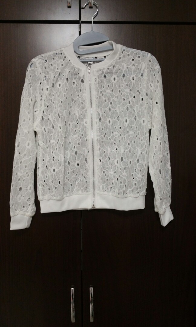 Lace Jacket, Women's Fashion, Coats, Jackets and Outerwear on Carousell