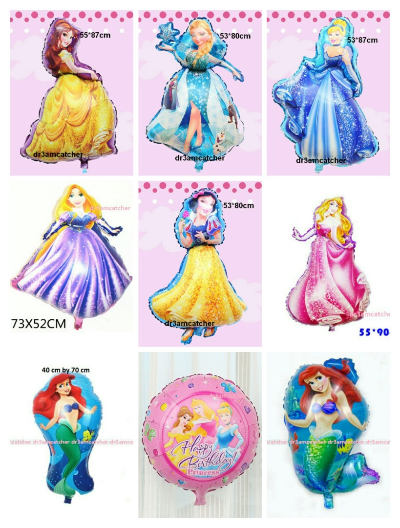 Many designs! Disney princess balloons, Babies & Kids, Babies & Kids ...