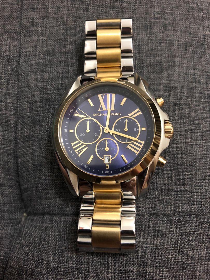 MICHAEL KORS Bradshaw Two-Tone Watch Style# MK5976, Men's Fashion ...