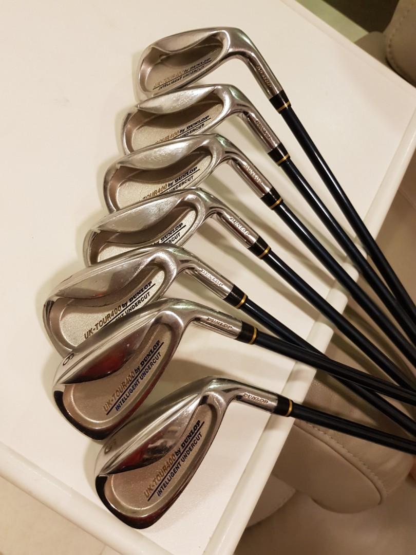 DUNLOP IRON SET/POWERBILT IRON, Sports Equipment, Sports & Games, Golf ...