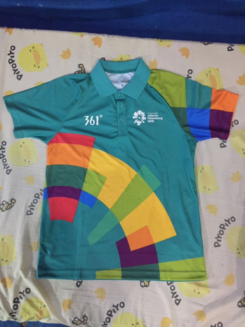 Official Asian Games 361 original, Fesyen Pria, Pakaian , Atasan di ...