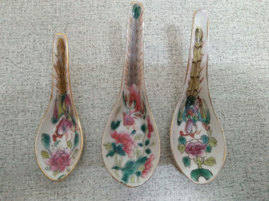 Peranakan/nyonya Spoons, Hobbies & Toys, Collectibles & Memorabilia ...