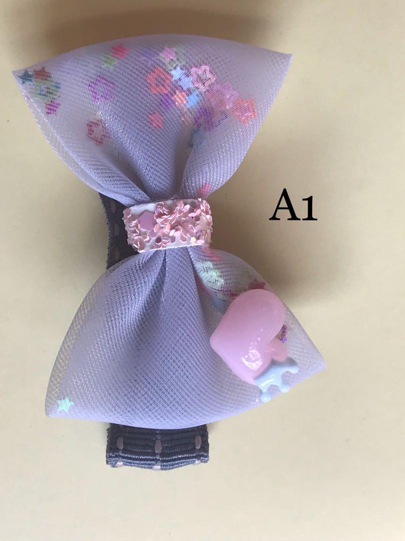 Simple Ribbon hair clip, Babies & Kids, Babies & Kids Fashion on Carousell
