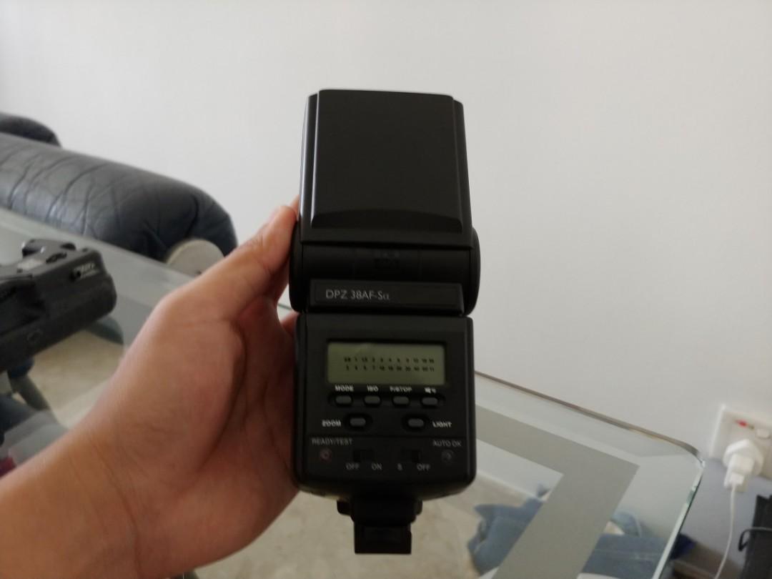Sony A55 A-Mount with 3 lenses, external flash, battery grip ...