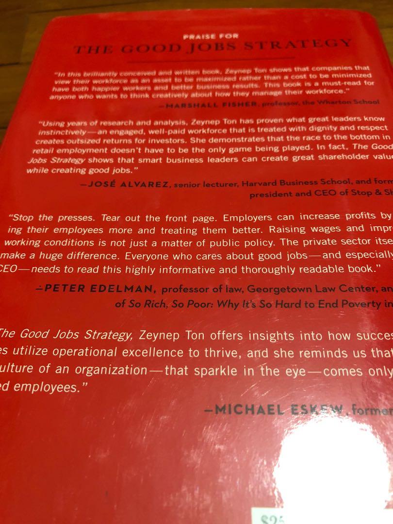 The Goods Jobs Strategy by Zeynep Tom, Hobbies & Toys, Books ...