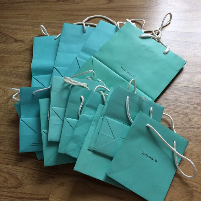 Tiffany & Co Paper Bags, Luxury, Accessories on Carousell