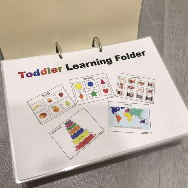 Toddler Learning Folder By Jady A, Babies & Kids, Babies & Kids Fashion ...