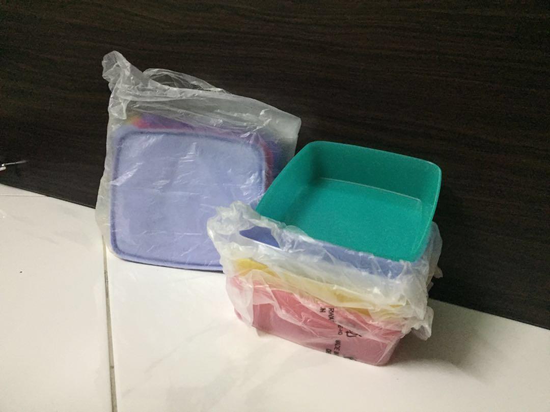 Tupperware shallow square round 250ml, Everything Else on Carousell