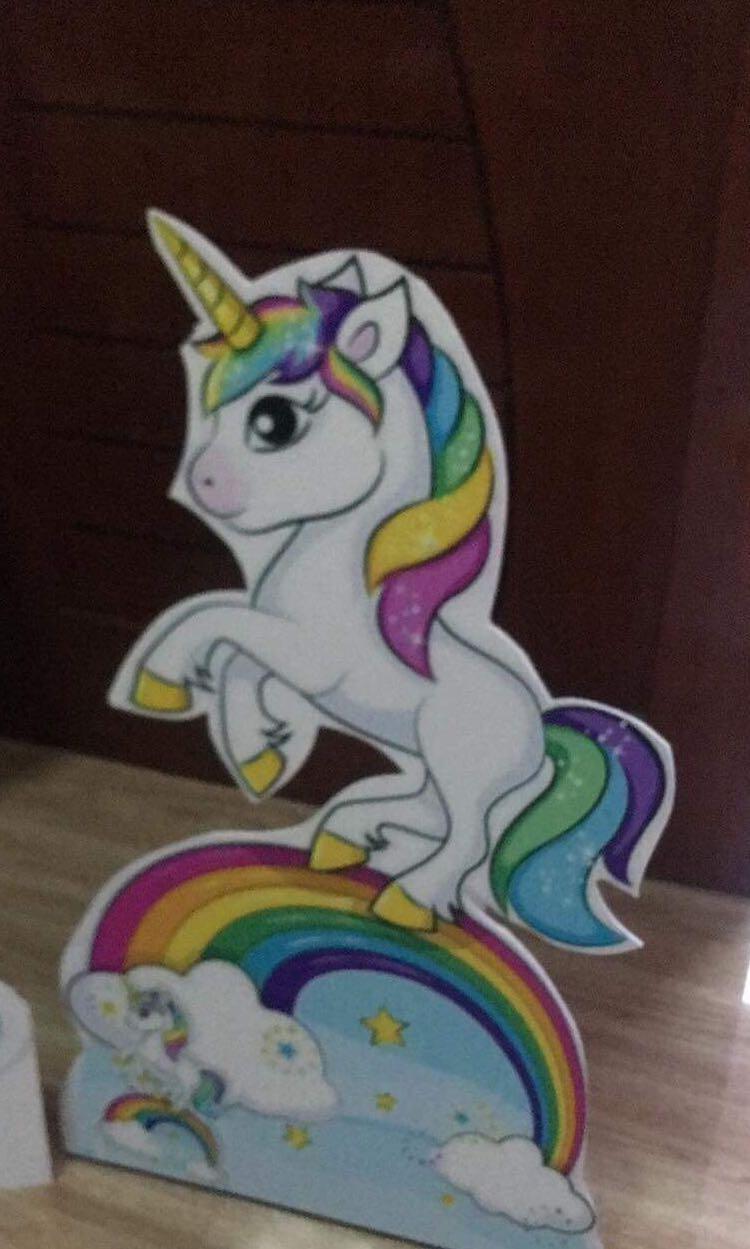 Unicorn standee for birthdays, Hobbies & Toys, Stationery & Craft ...