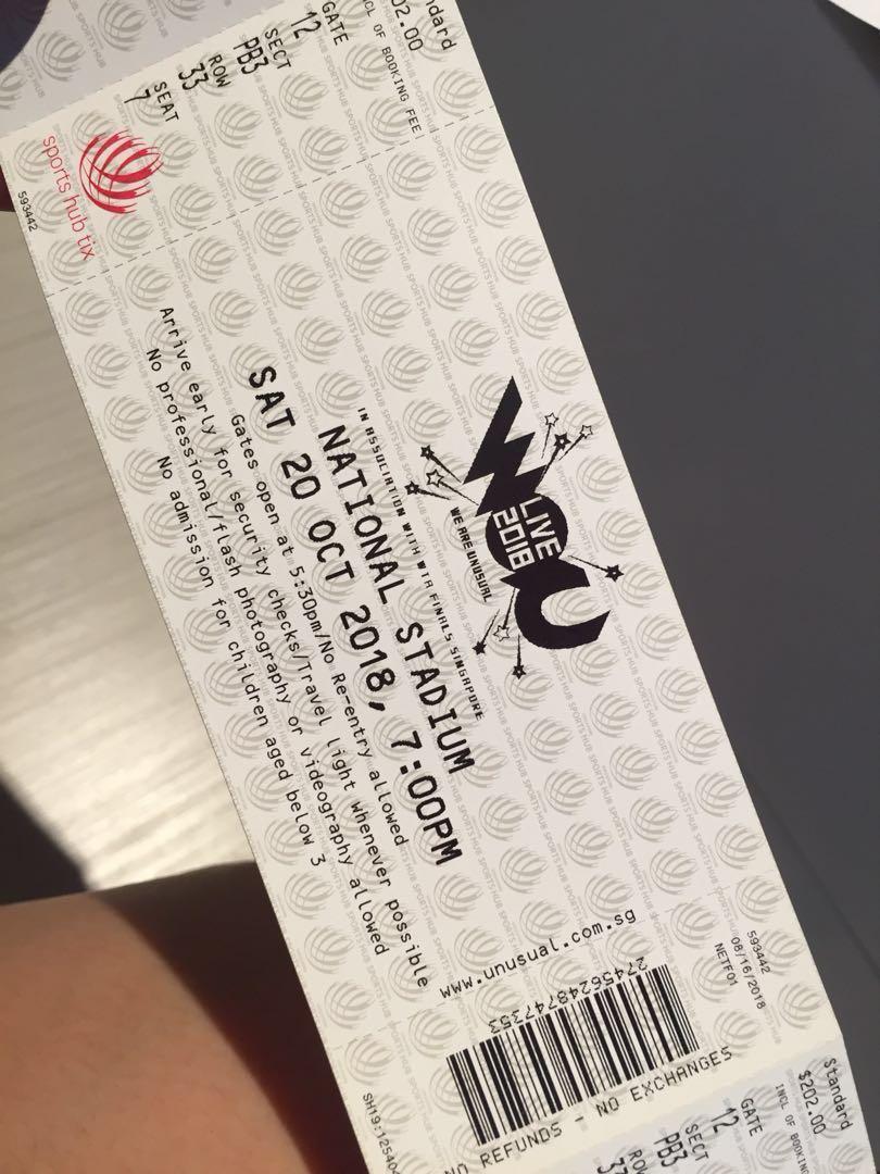 Wakin Chau (Emil Chau) Singapore concert tics; cat 2 (refer to details ...