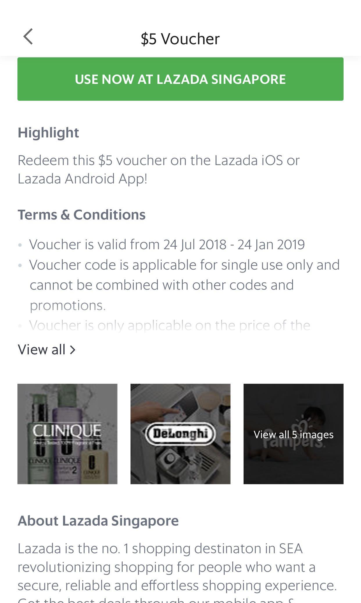 $5 LAZADA VOUCHER for just $3!, Tickets & Vouchers, Vouchers on Carousell