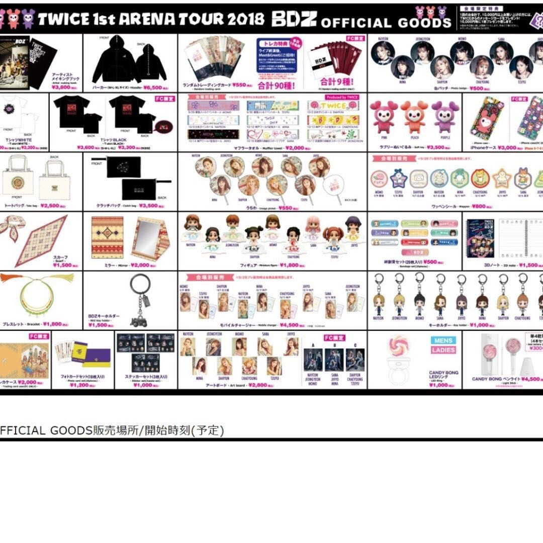[CLOSED] TWICE BDZ ARENA TOUR MERCHANDISE, Hobbies & Toys, Memorabilia ...
