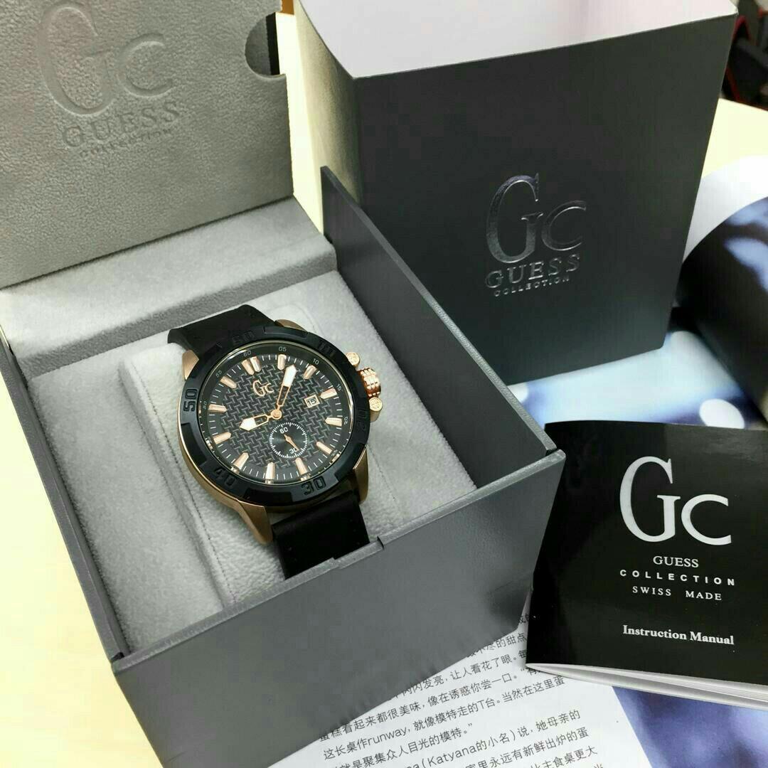 GUESS COLLECTION ALL FUNCTION WITH SMALL GUESS BOX MEN WATCH GRADE AA ...