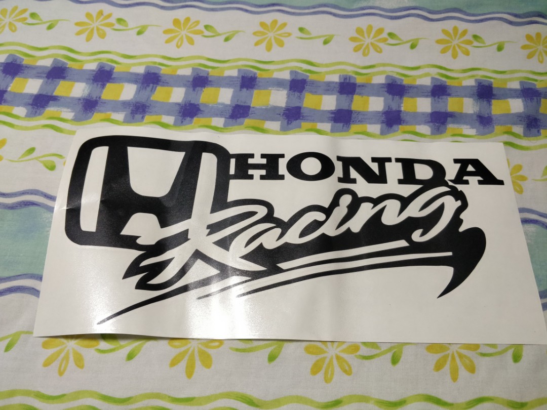 Honda racing sticker, Car Accessories, Accessories on Carousell