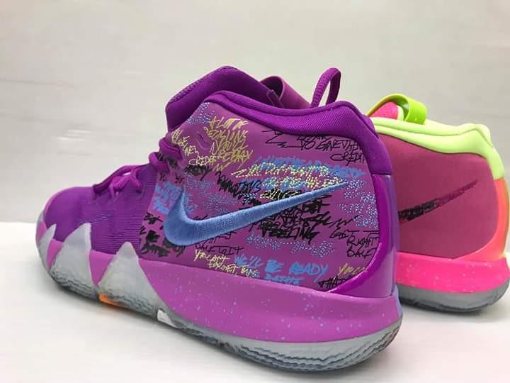 Kyrie 4 confetti, Men's Fashion, Footwear, Slippers & Slides on Carousell