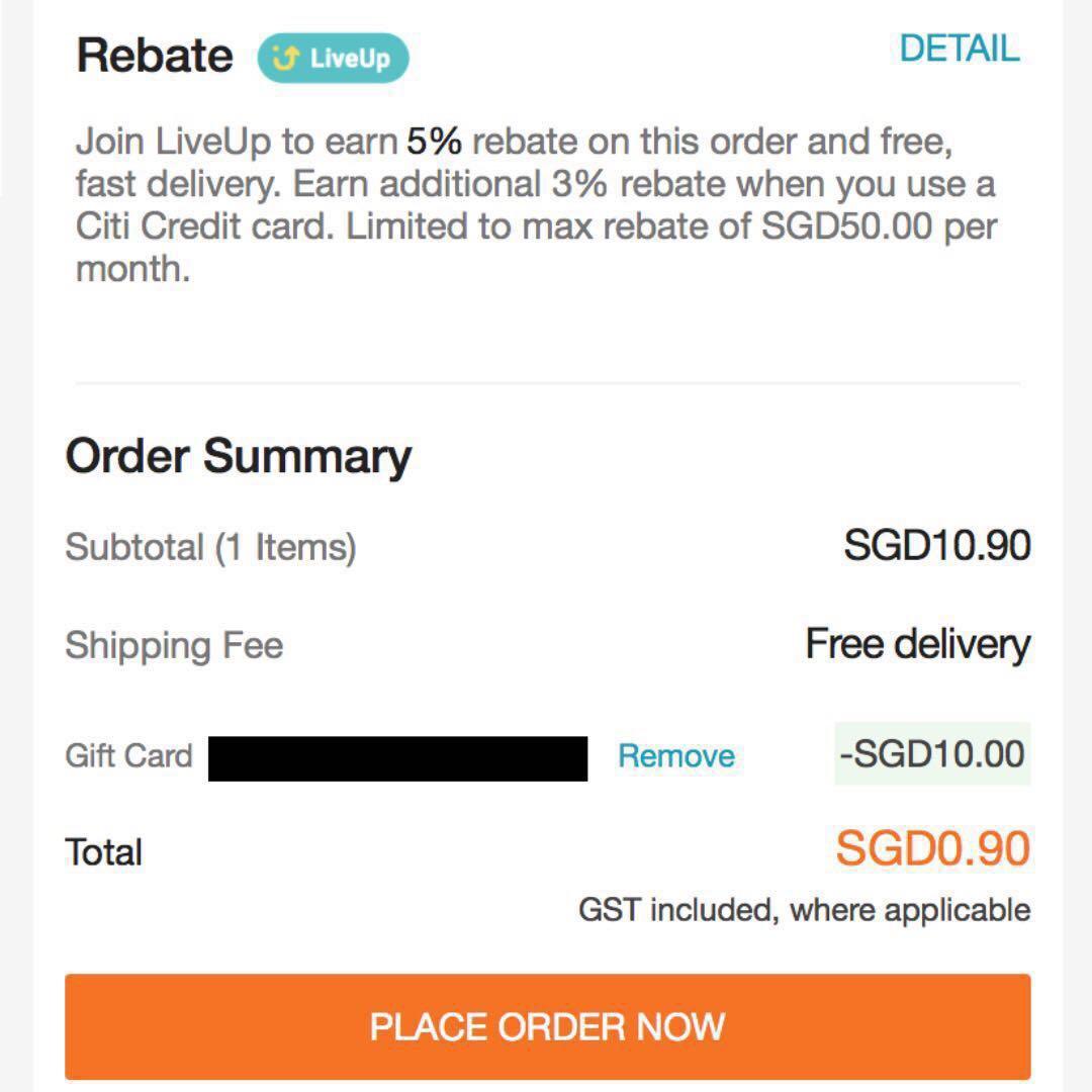 Lazada gift card $10, Tickets & Vouchers, Vouchers on Carousell