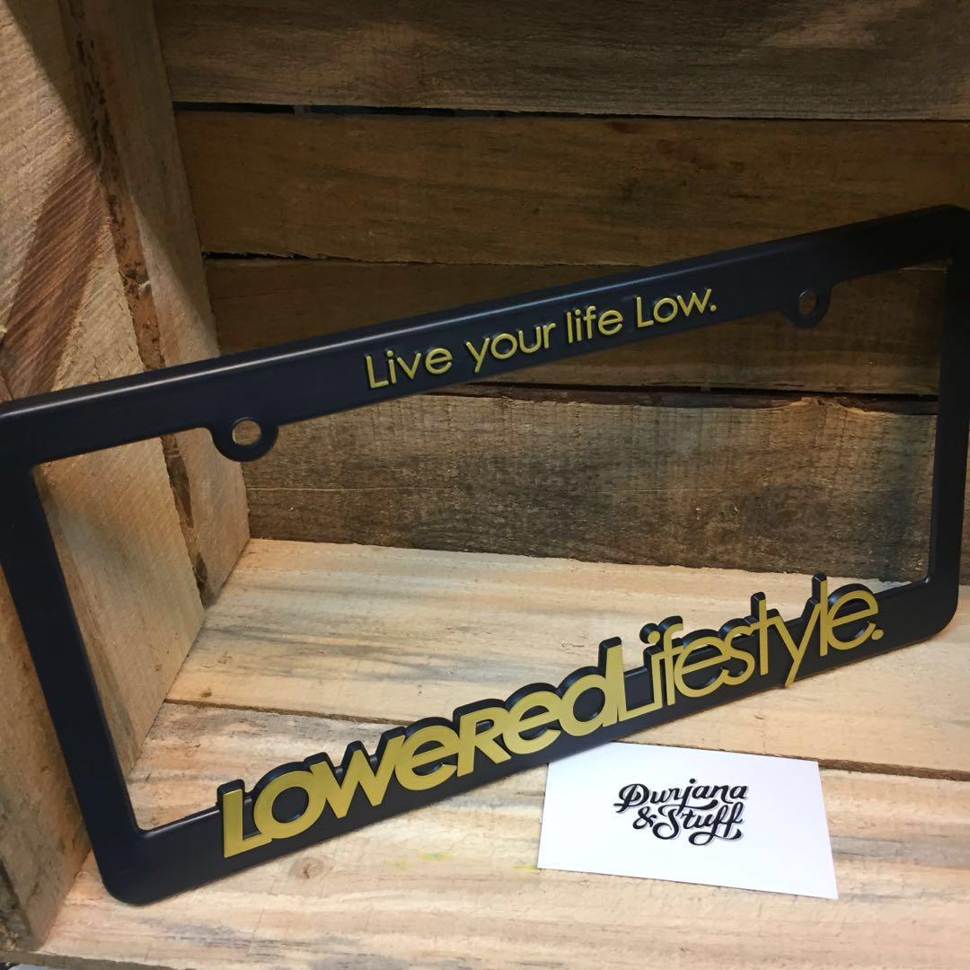 Lowered Lifestyle license plate frame, Auto Accessories on Carousell