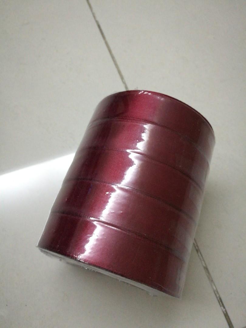 Maroon color 2cm ribbon - pack of 5, Hobbies & Toys, Stationery & Craft ...