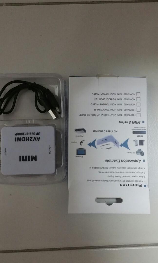 MINI AV to HDMI HD Video Convertor, Computers & Tech, Parts ...
