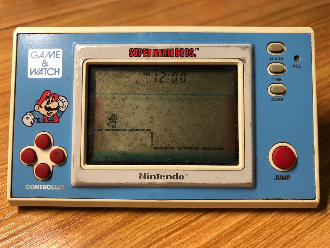 Nintendo game and watch super Mario bros classic handheld game, 電子遊戲 ...