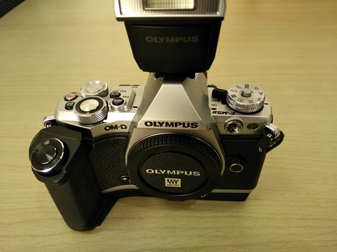 Olympus OMD EM5 II with FL LM3 Flash and HLD-8G Grip, Photography ...