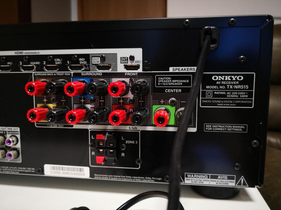 ONKYO TX-NR515, 音響器材, 可攜式音響設備 - Carousell