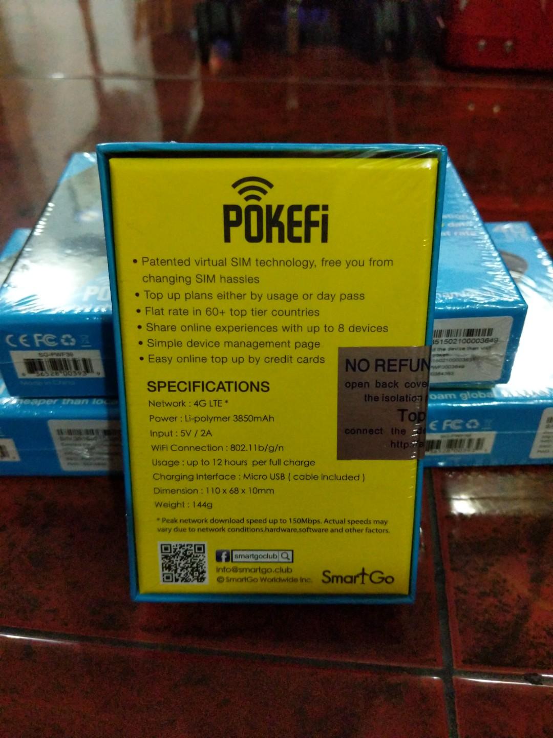 Pokefi Portable Wifi, TV & Home Appliances, TV & Entertainment, Entertainment Systems & Smart ...