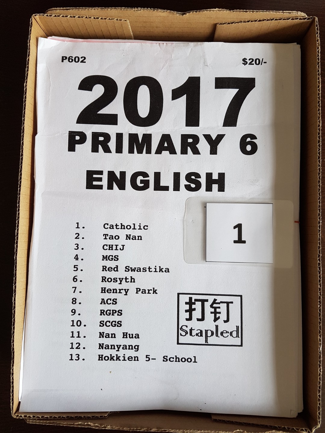 PSLE top schools questions, Hobbies & Toys, Books & Magazines ...