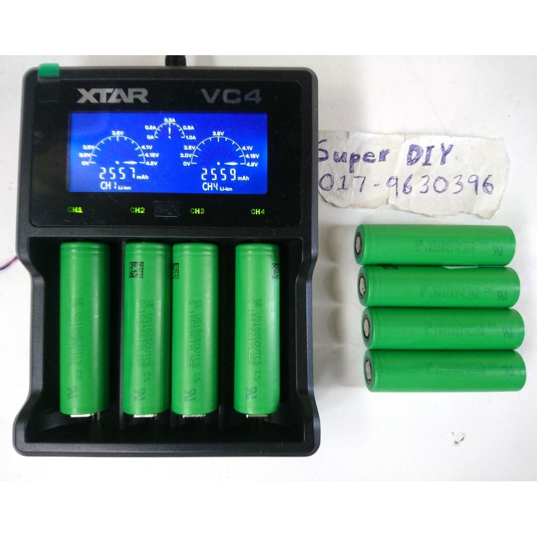 Sony 18650 VTC5 3.7V 2600mAh Rechargeable Vape Battery 30a High Drain ...