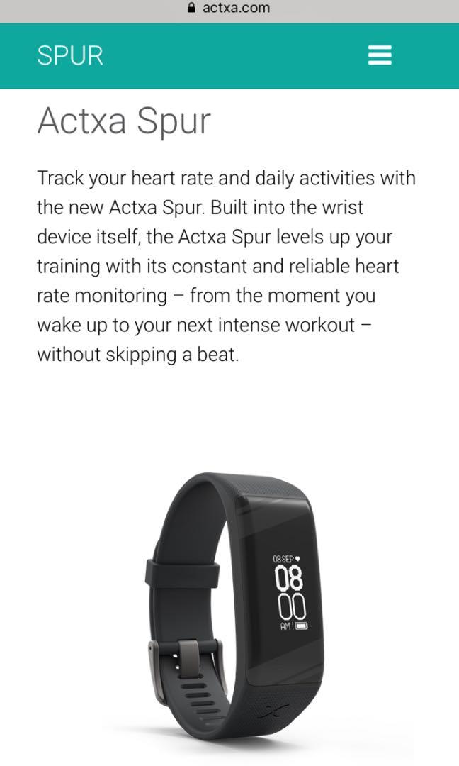 SPUR by actxa, Mobile Phones & Gadgets, Wearables & Smart Watches on Carousell