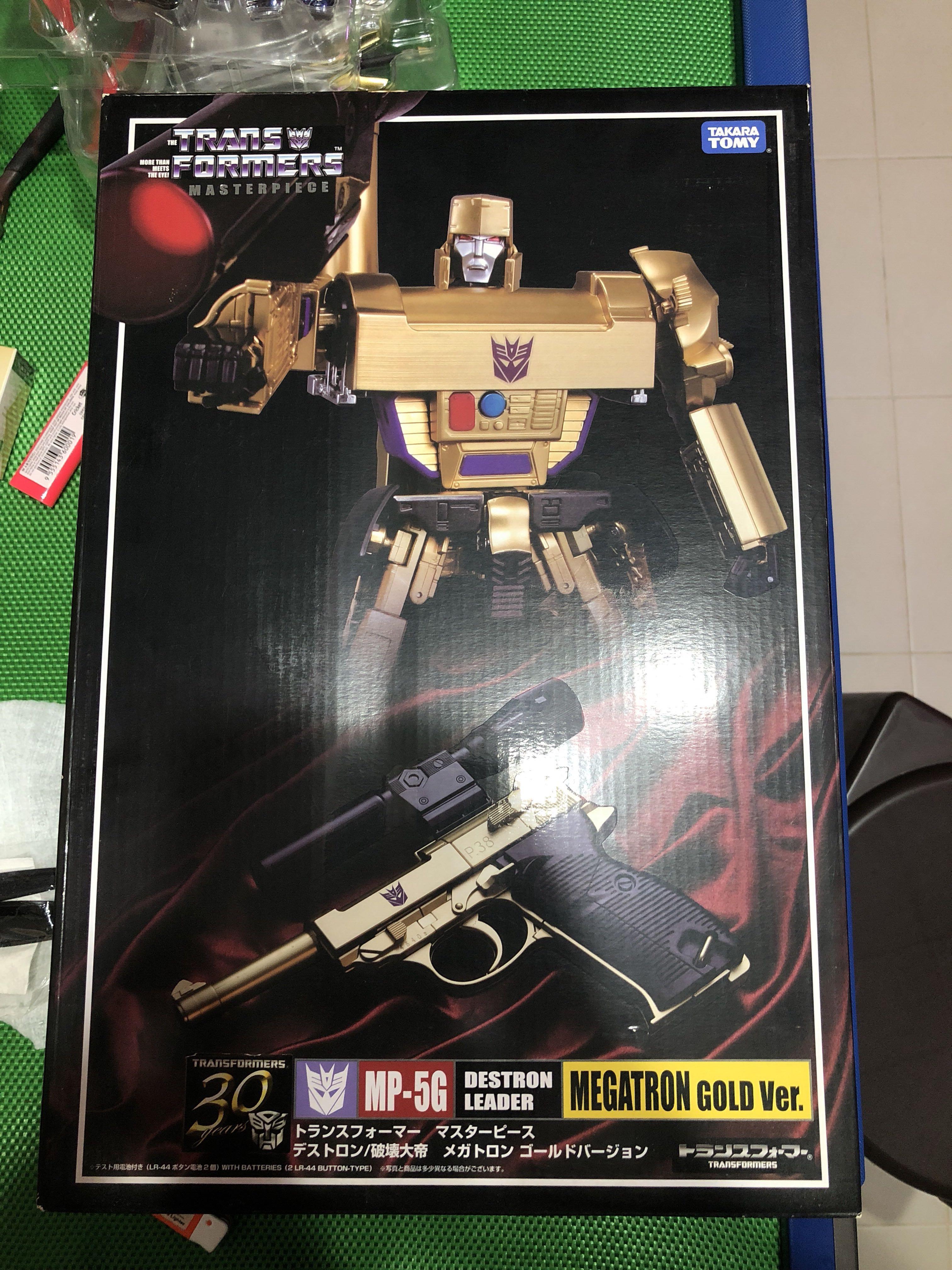 Transformers Takara Tomy Masterpiece MP5G MP-5G Megatron Gold Version ...