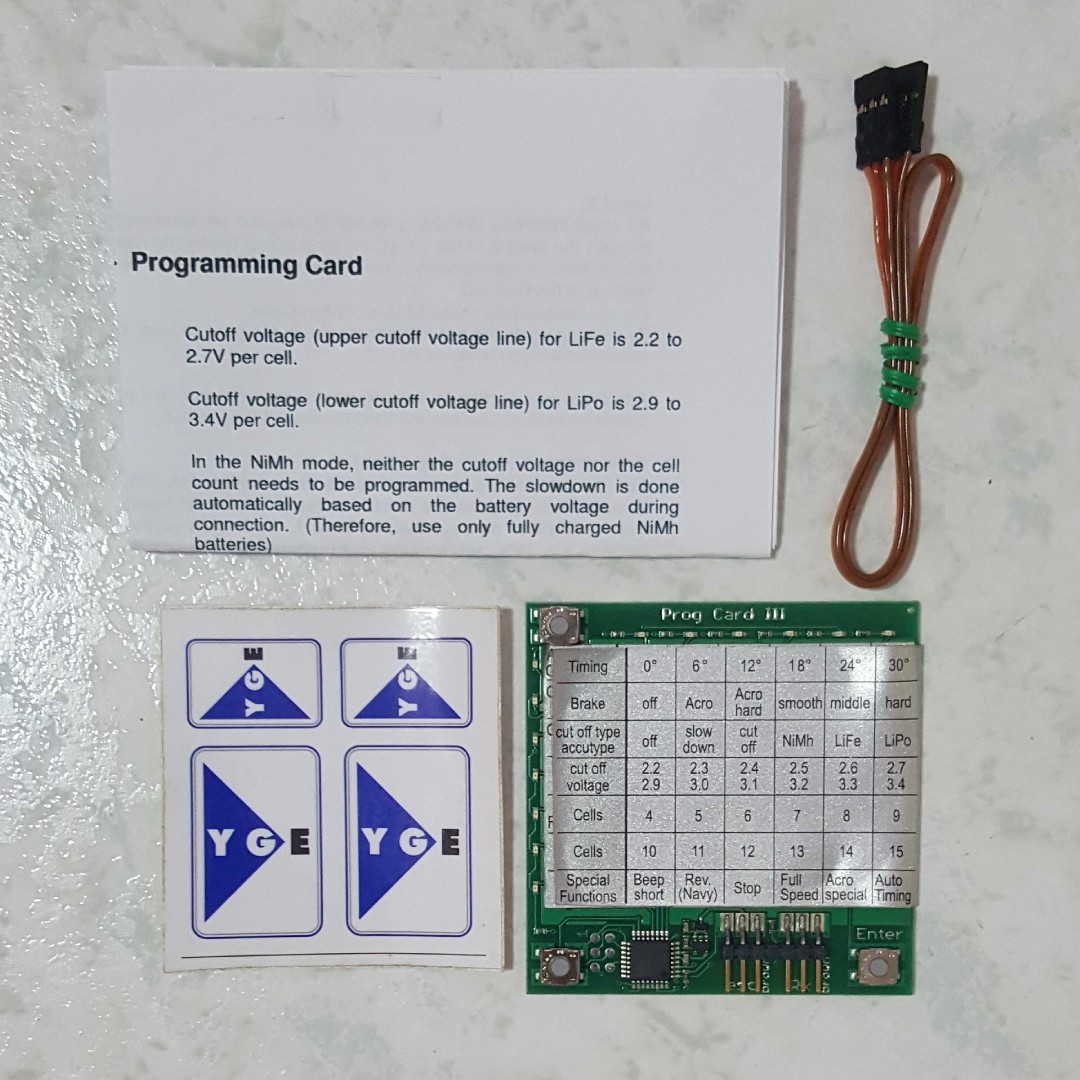 YGE Prog card III, Hobbies & Toys, Toys & Games on Carousell