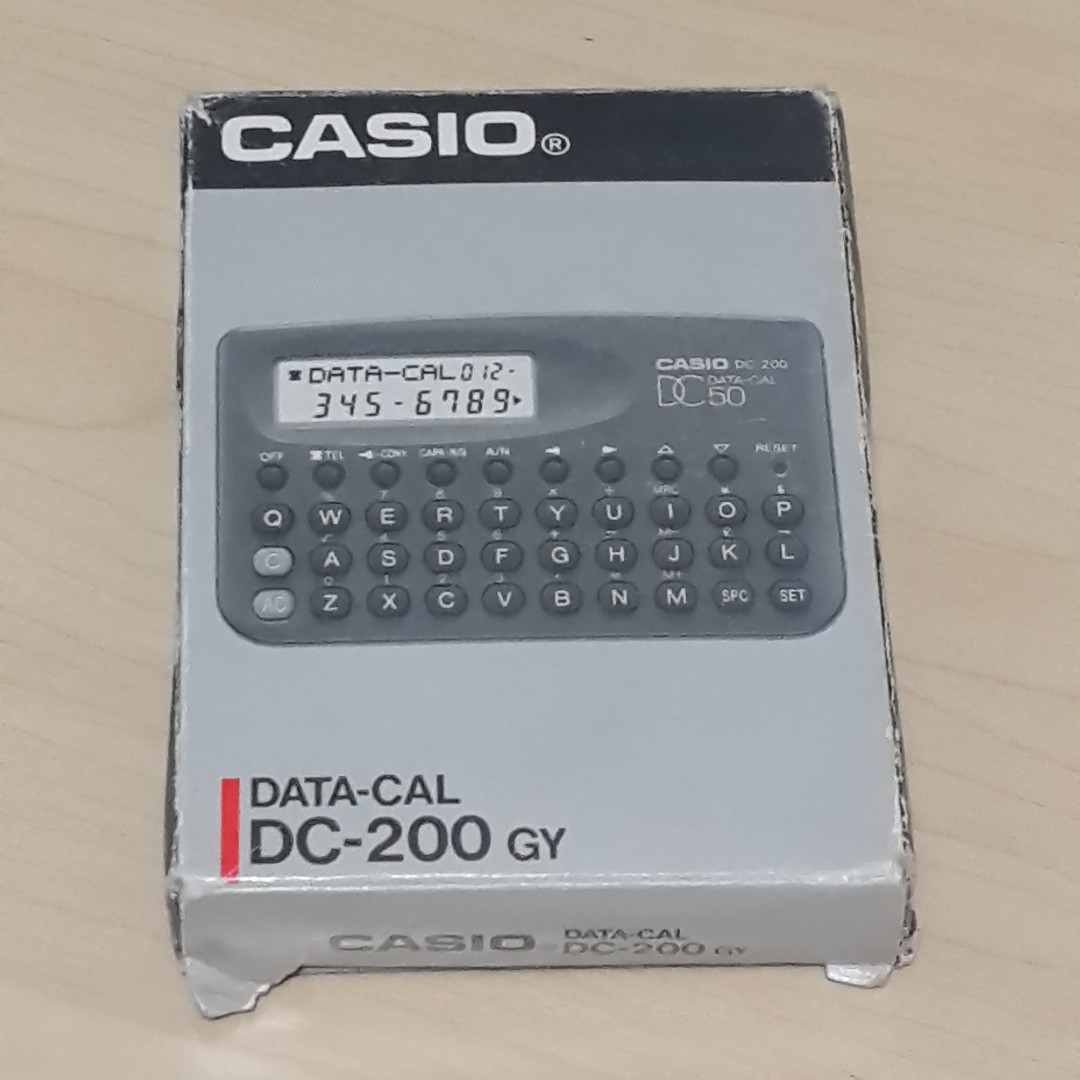 CASIO DC-200 GY Data-Cal, 音響器材, 可攜式音響設備 - Carousell