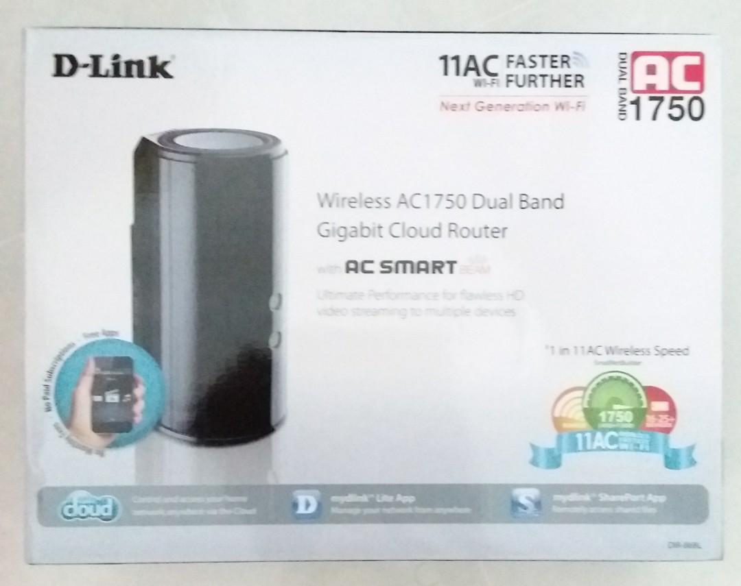 D-Link Wireless AC 1750 Dual Band Cloud Gigabit Router, Computers ...