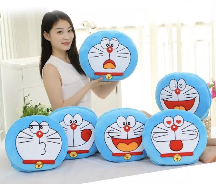 Doraemon Cushion with Blanket, Hobbies & Toys, Travel, Travel ...