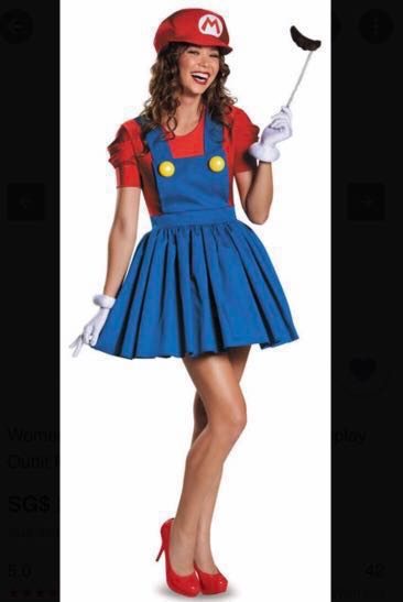 Halloween Costumes: Lady Super Mario - U.K. 8, Women's Fashion, Dresses ...