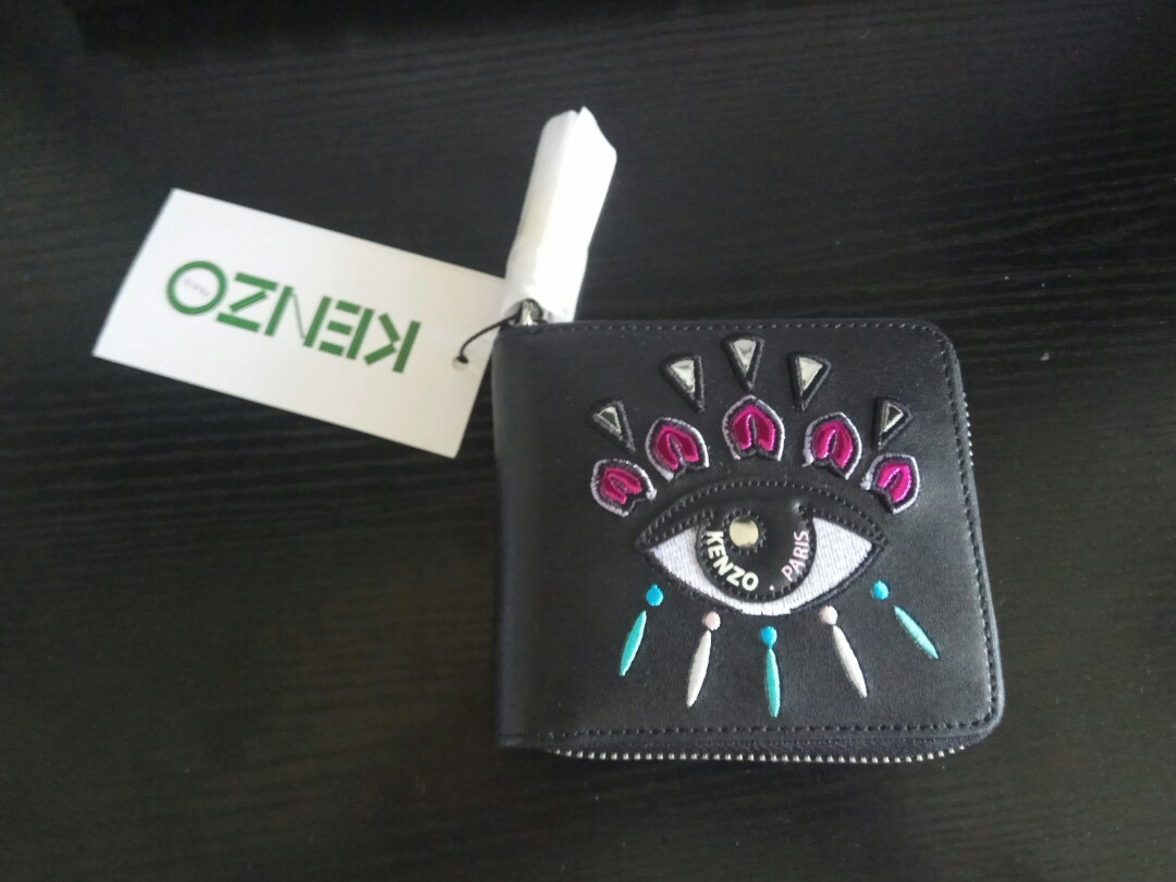 KENZO Leather Eye Wallet, Women's Fashion, Bags & Wallets, Wallets ...