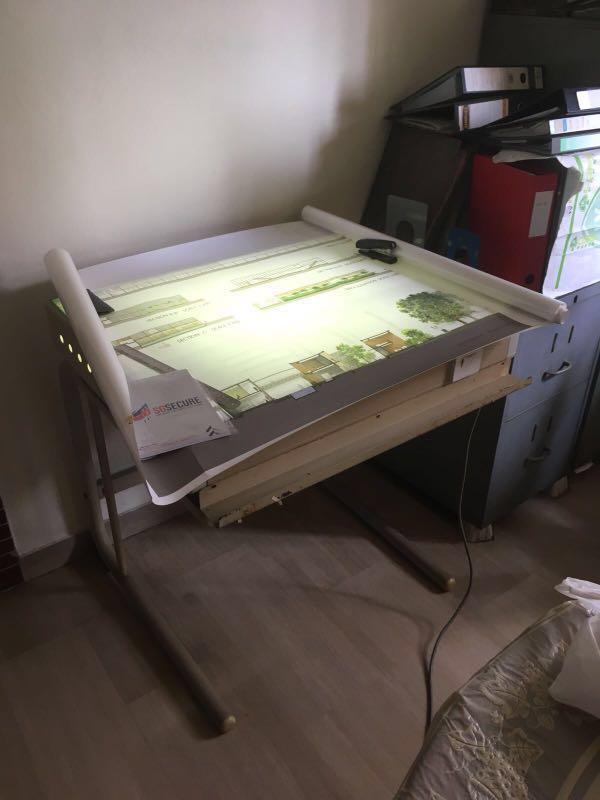 Light Box Table, Furniture & Home Living, Home Improvement ...